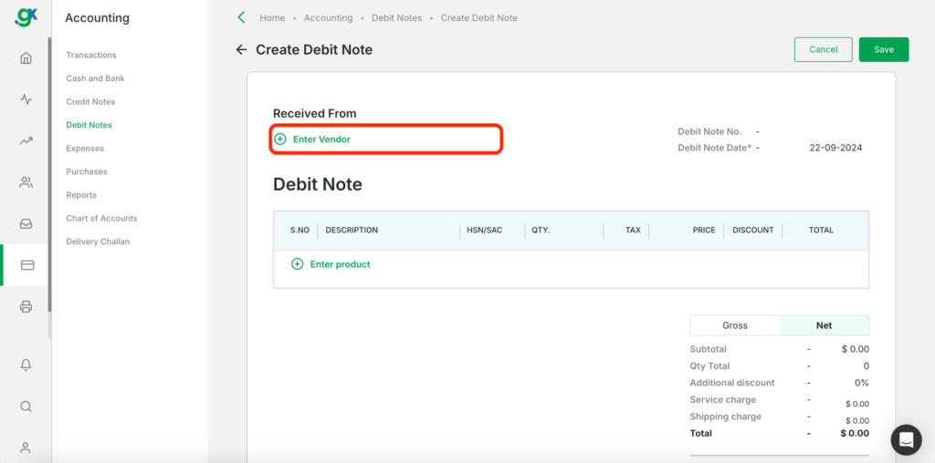 Tutorial: How to create a Debit Note - GrofleX